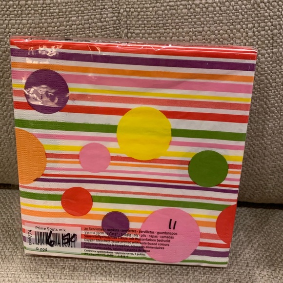 ppd | Party Supplies | 2 Pkgs Prime Spots Mix Large Napkins | Poshmark